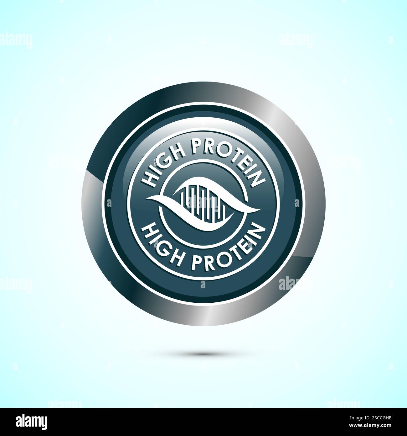 High protein icon, High protein label design for packaging, Nutrition ...