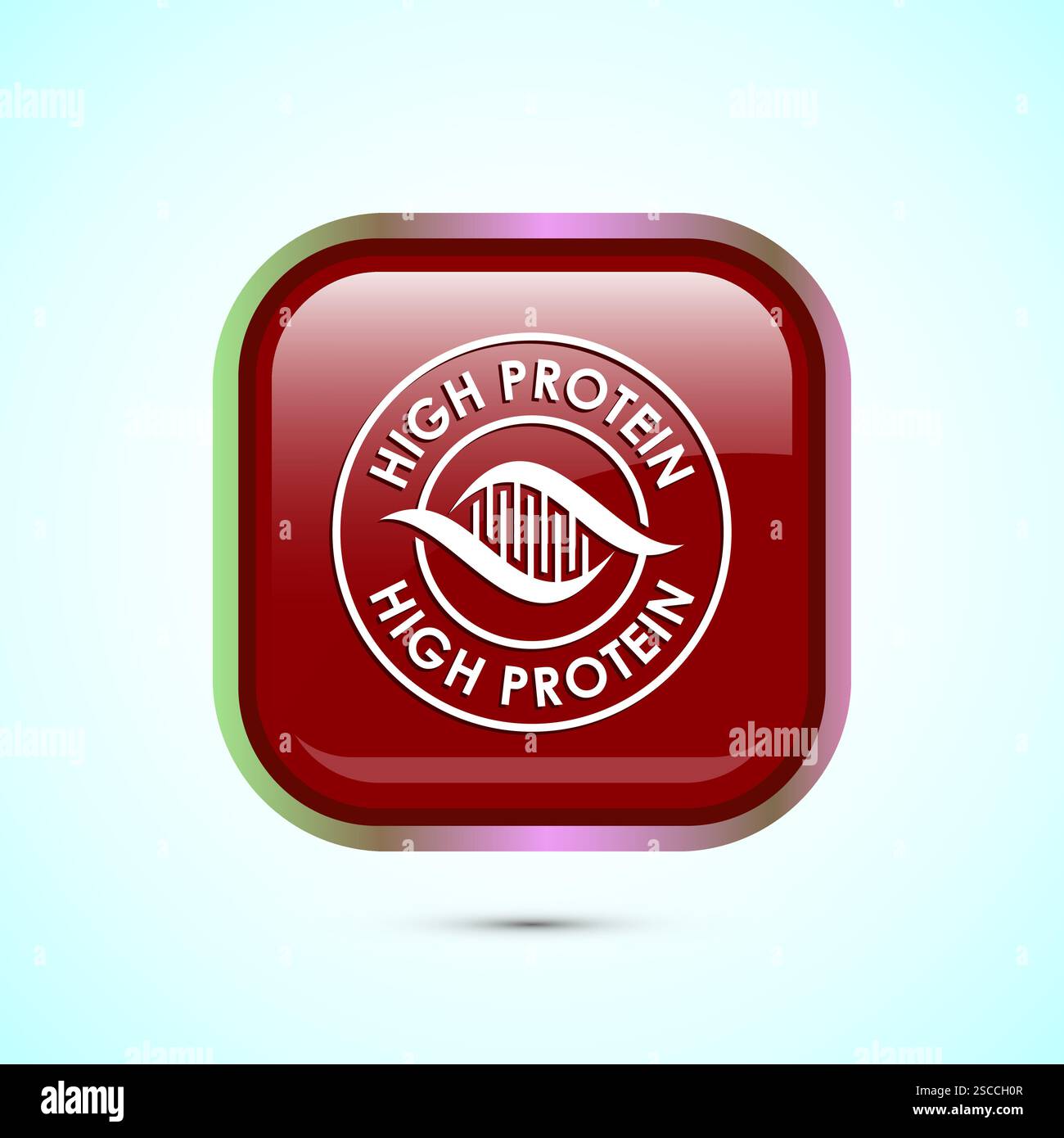 High protein icon, High protein label design for packaging, Nutrition ...