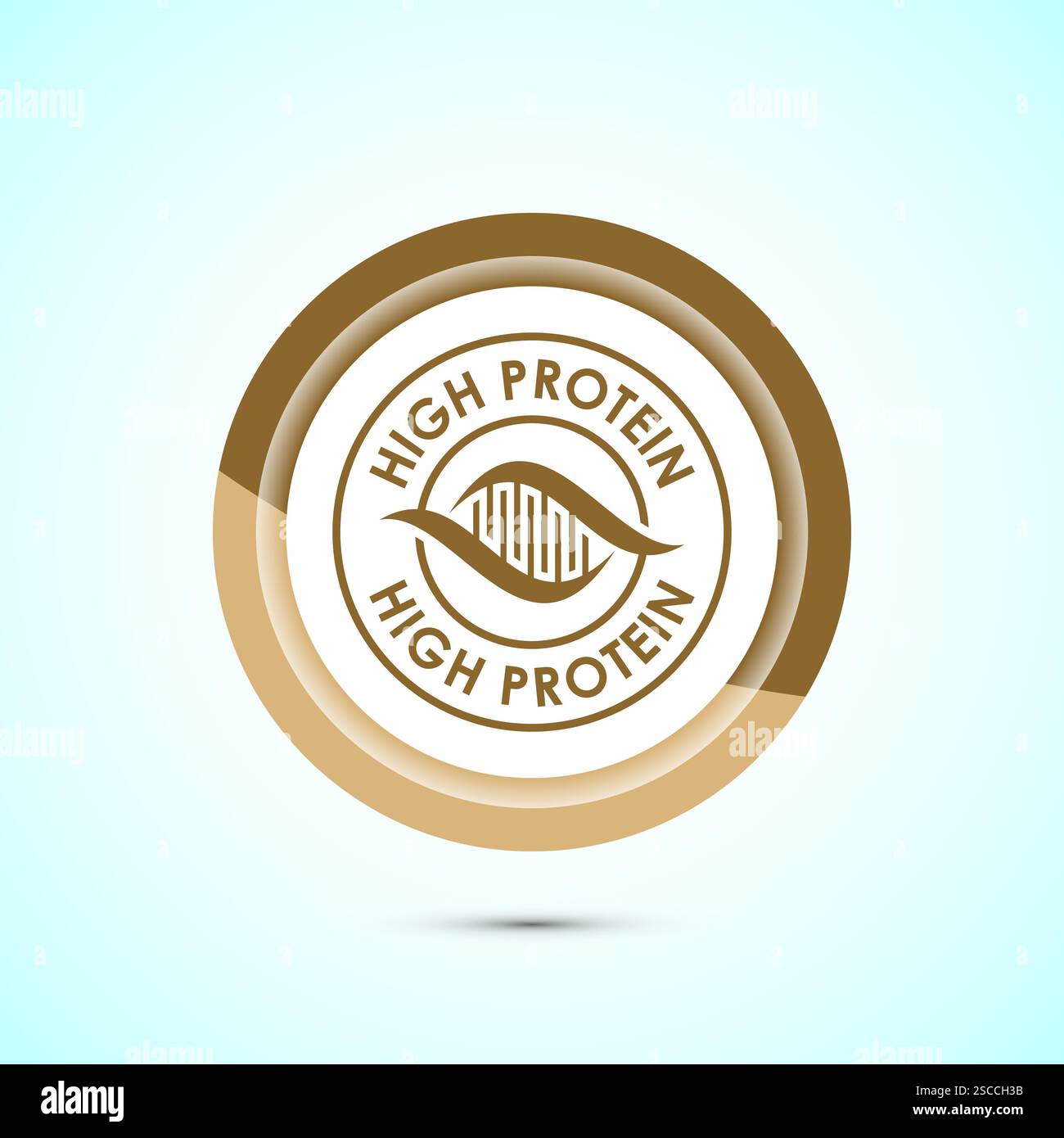 High protein icon, High protein label design for packaging, Nutrition ...