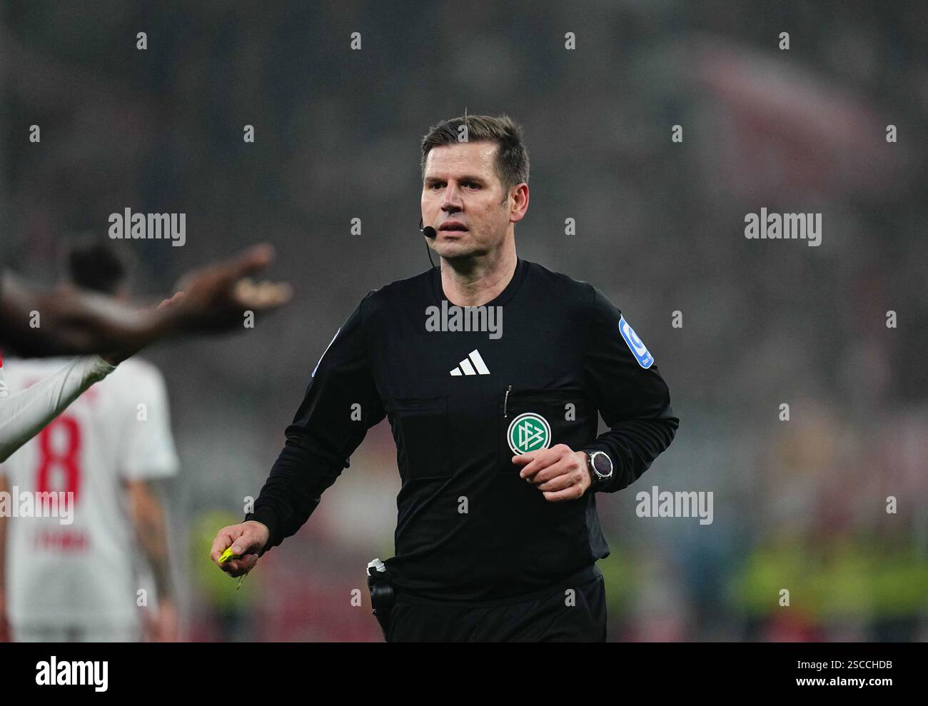 February 05 2025: Frank Willenborg, referee, looks on during a DFB ...