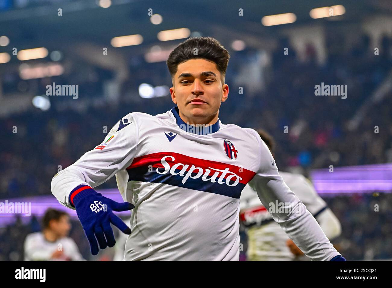 Santiago Castro (Bologna) celebrates after scoring his team's first ...