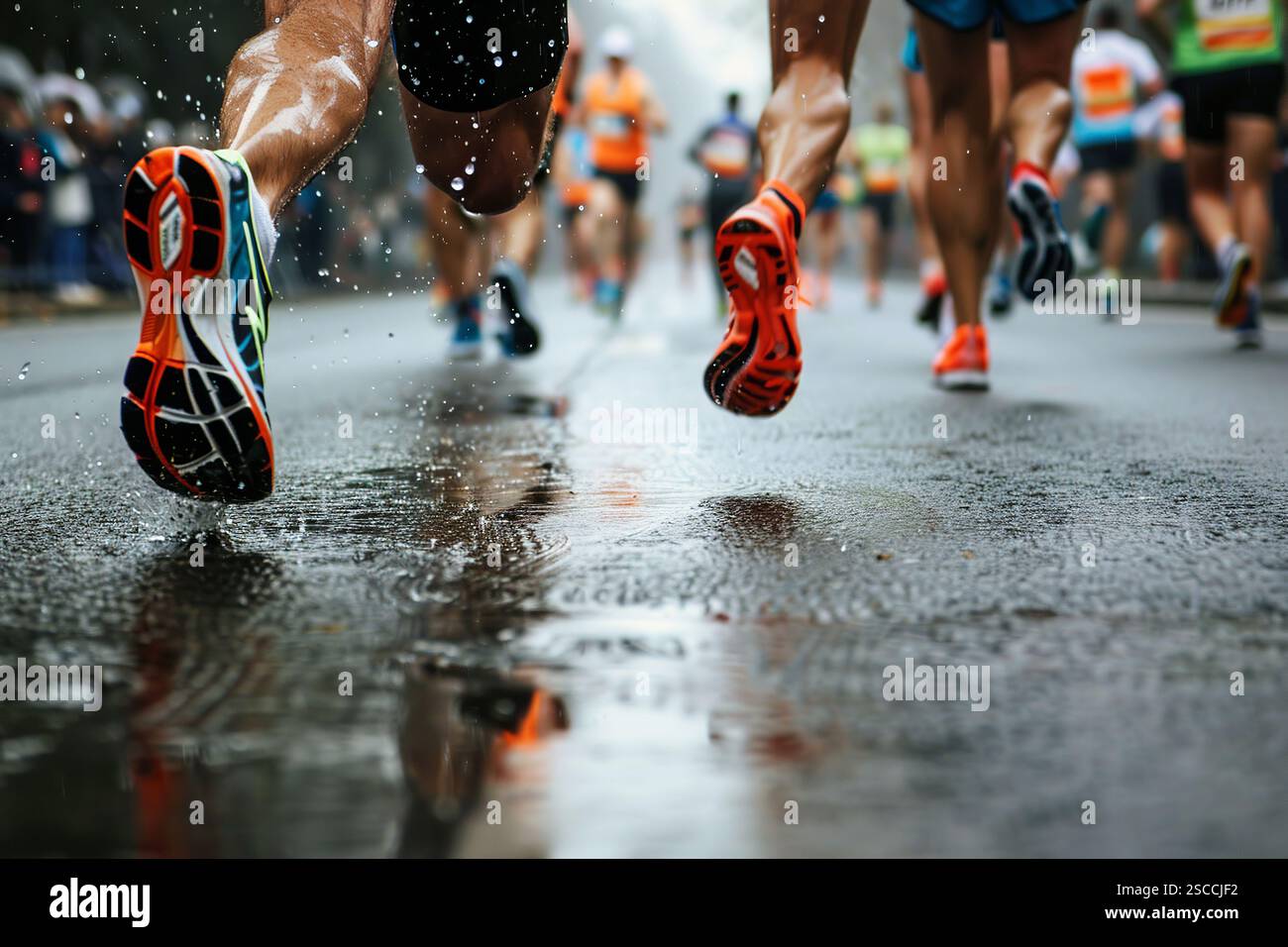 Running shoe splashing water hi-res stock photography and images - Alamy