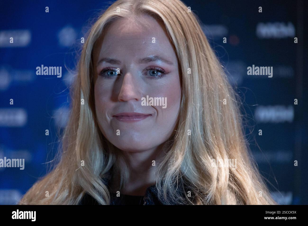 Maria Mathea with the song Air during a press conference where the ...