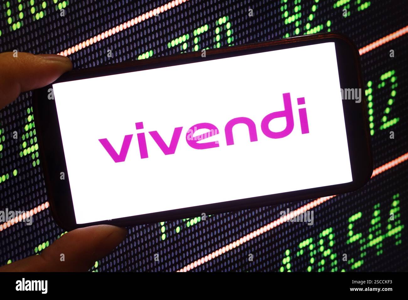 Poland. 4th Feb, 2025. In this photo illustration, the Vivendi company ...