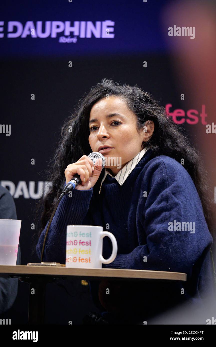Grenoble, France. 06th Feb, 2025. President of Sea Shepherd Lamya ...