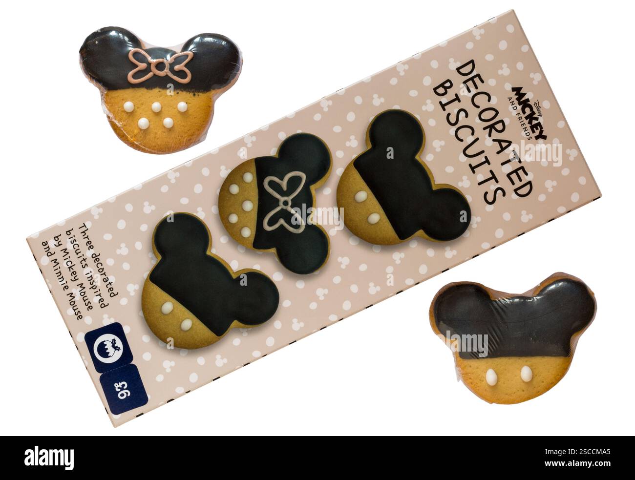 Disney Mickey and Friends Decorated Biscuits isolated on white ...