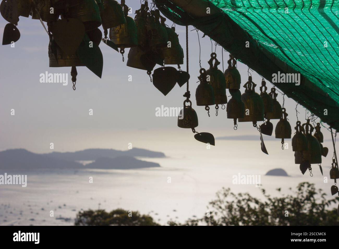 tradition asian bell in Big Buddha temple complex, Thailand, Phuket ...