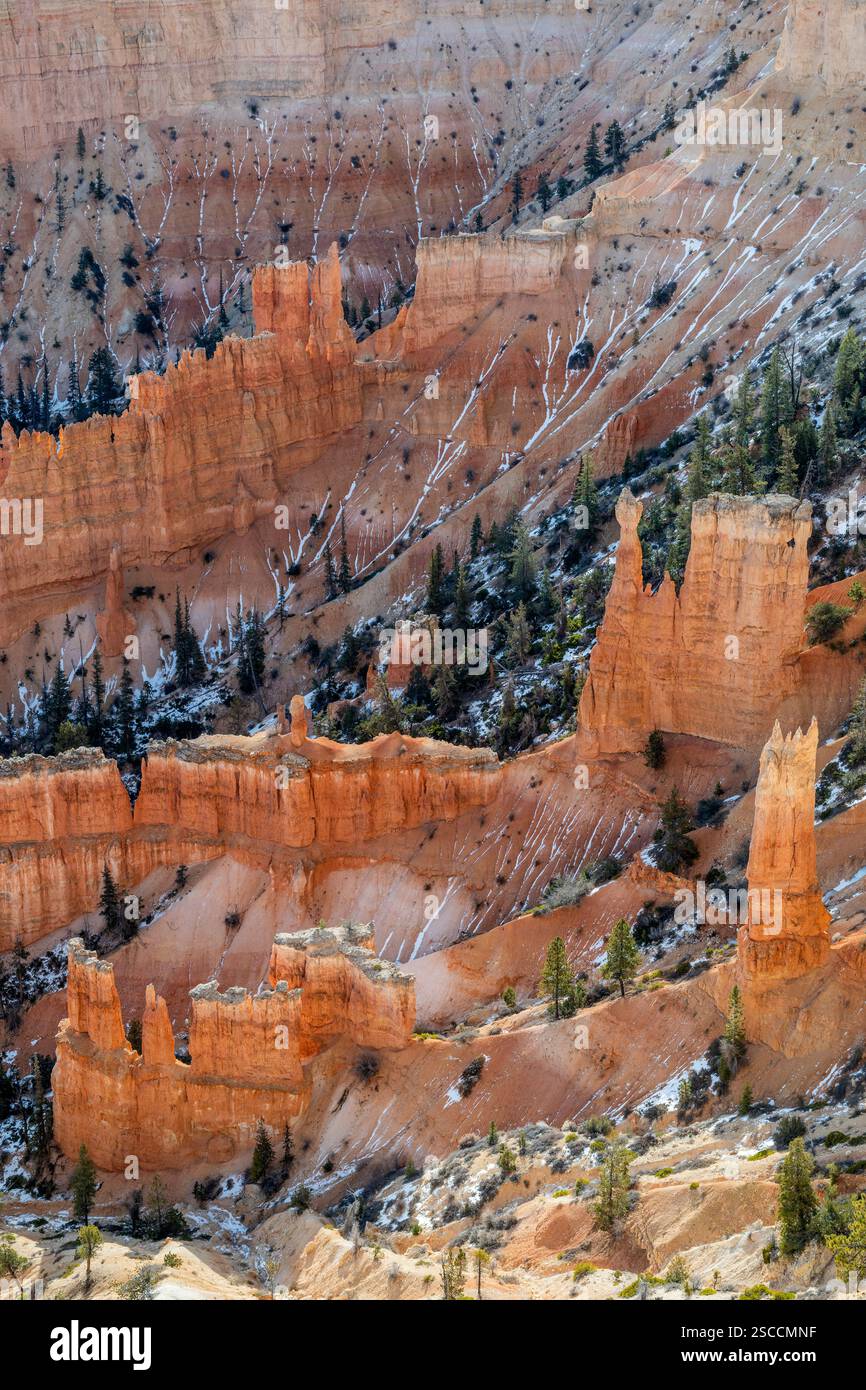 Scenic view over the Amphitheatre from Inspiration Point , Bryce Canyon ...
