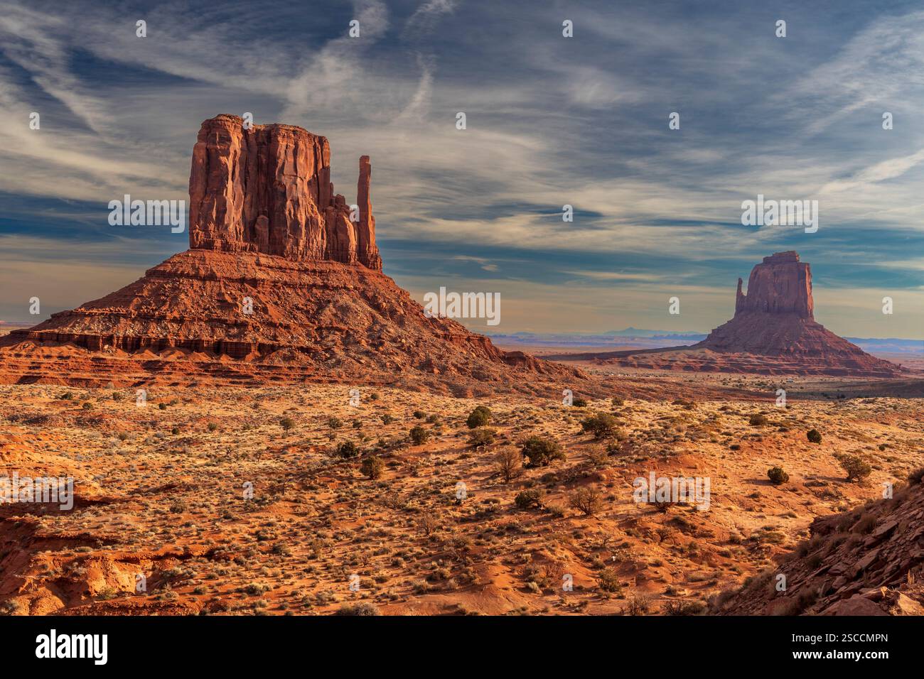 West Mitten Butte and and Merrick Butte, Monument Valley Navajo Tribal ...