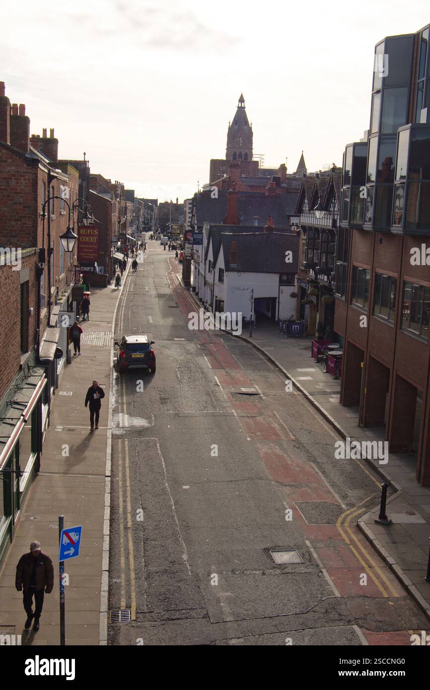 Street scene in Chester, UK Stock Photo - Alamy