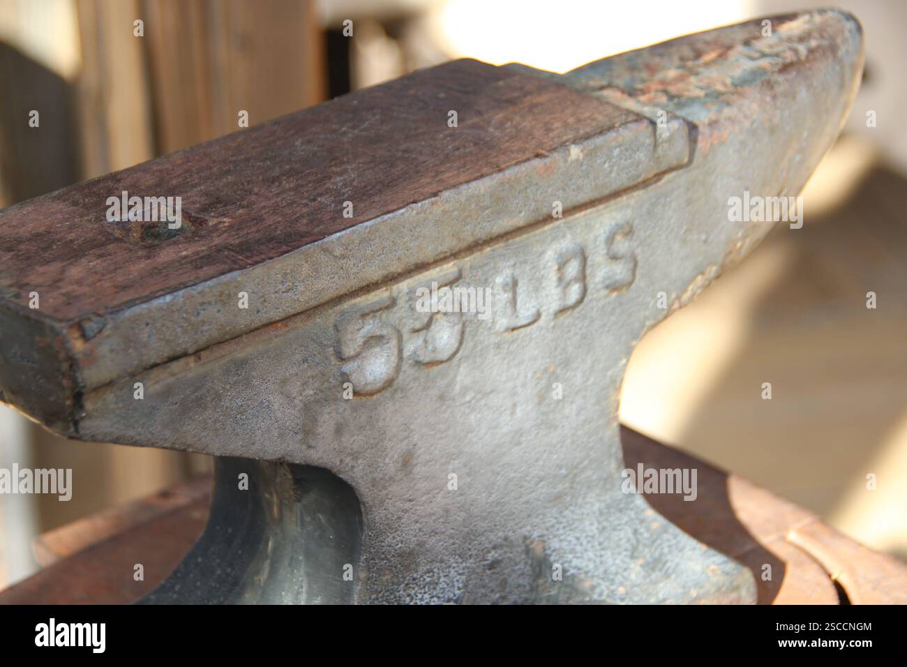 A heavy steel anvil is an important and necessary tool in a blacksmith ...