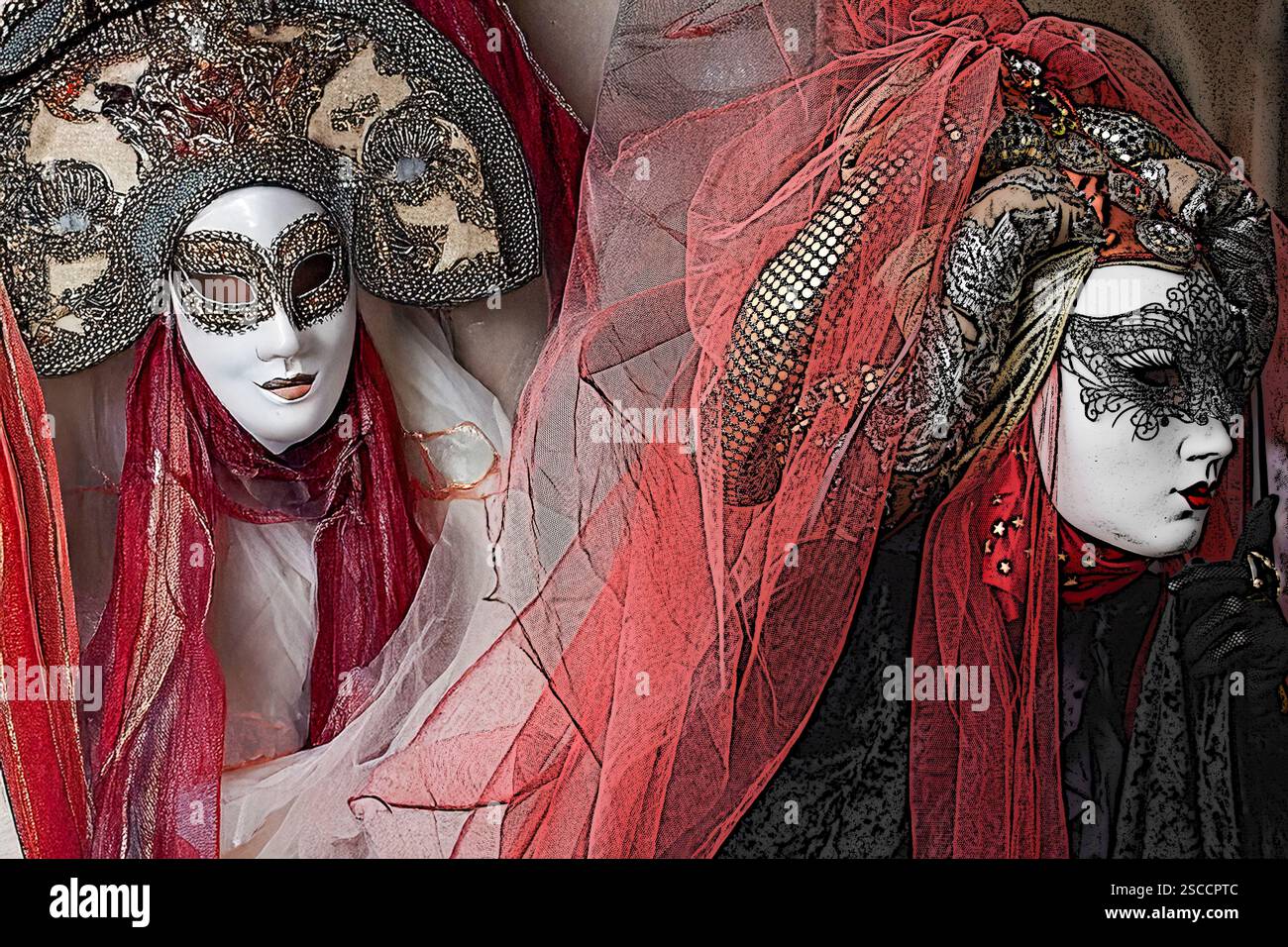 beautiful masks for carnival Stock Photo - Alamy