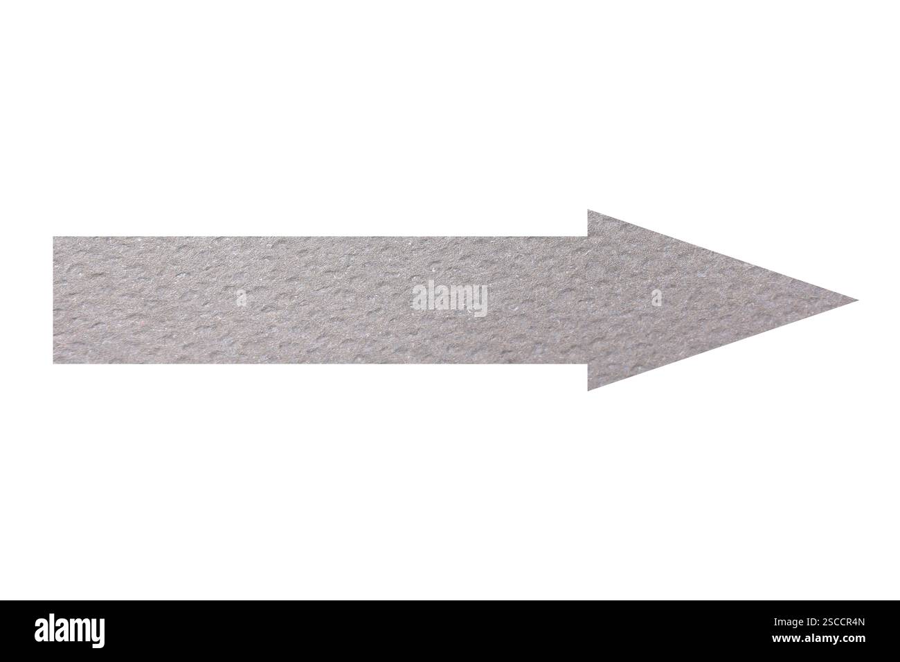 Arrow with texture of light grey paper isolated on white Stock Photo ...