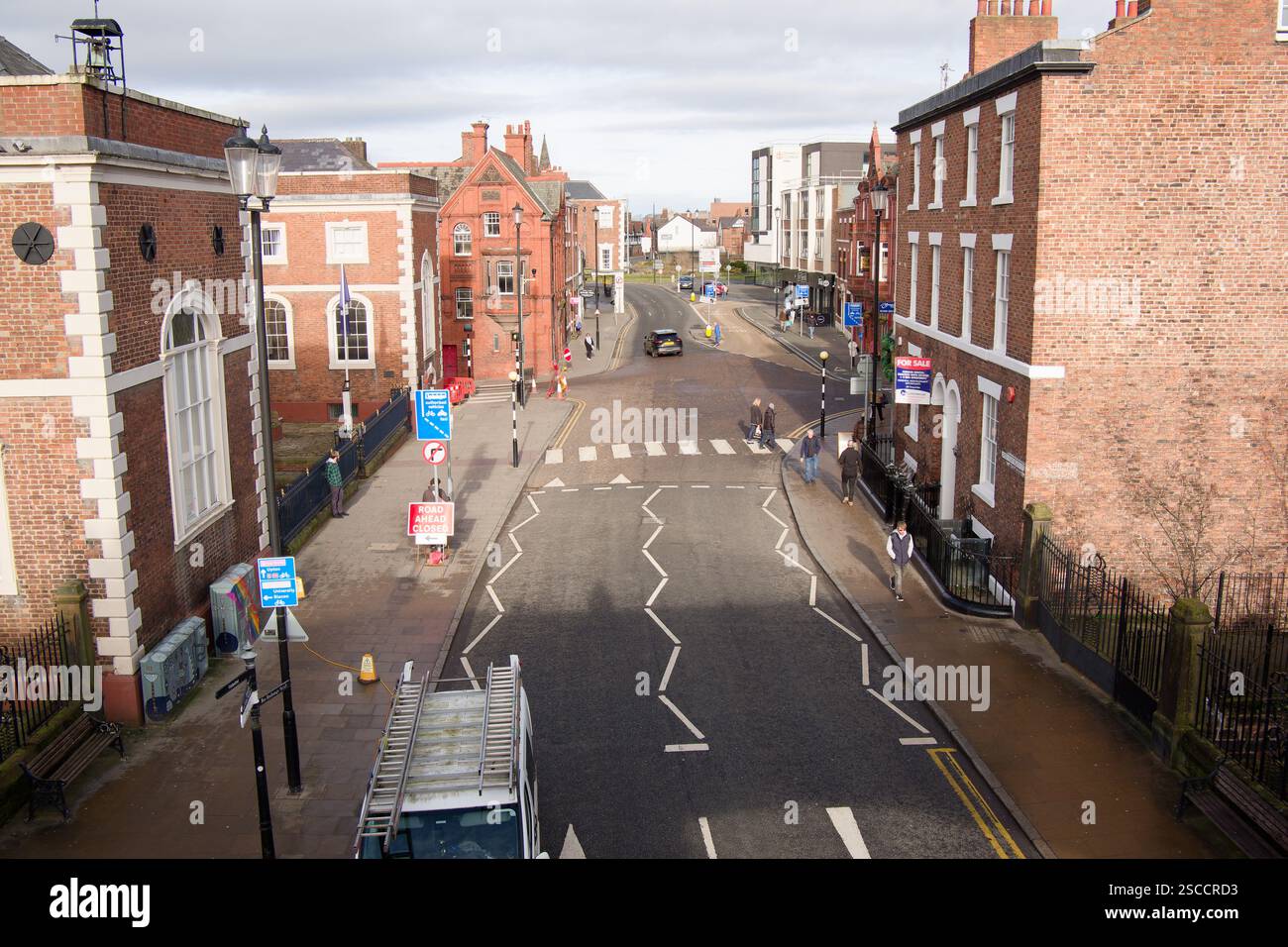 Street scene in Chester, UK Stock Photo - Alamy