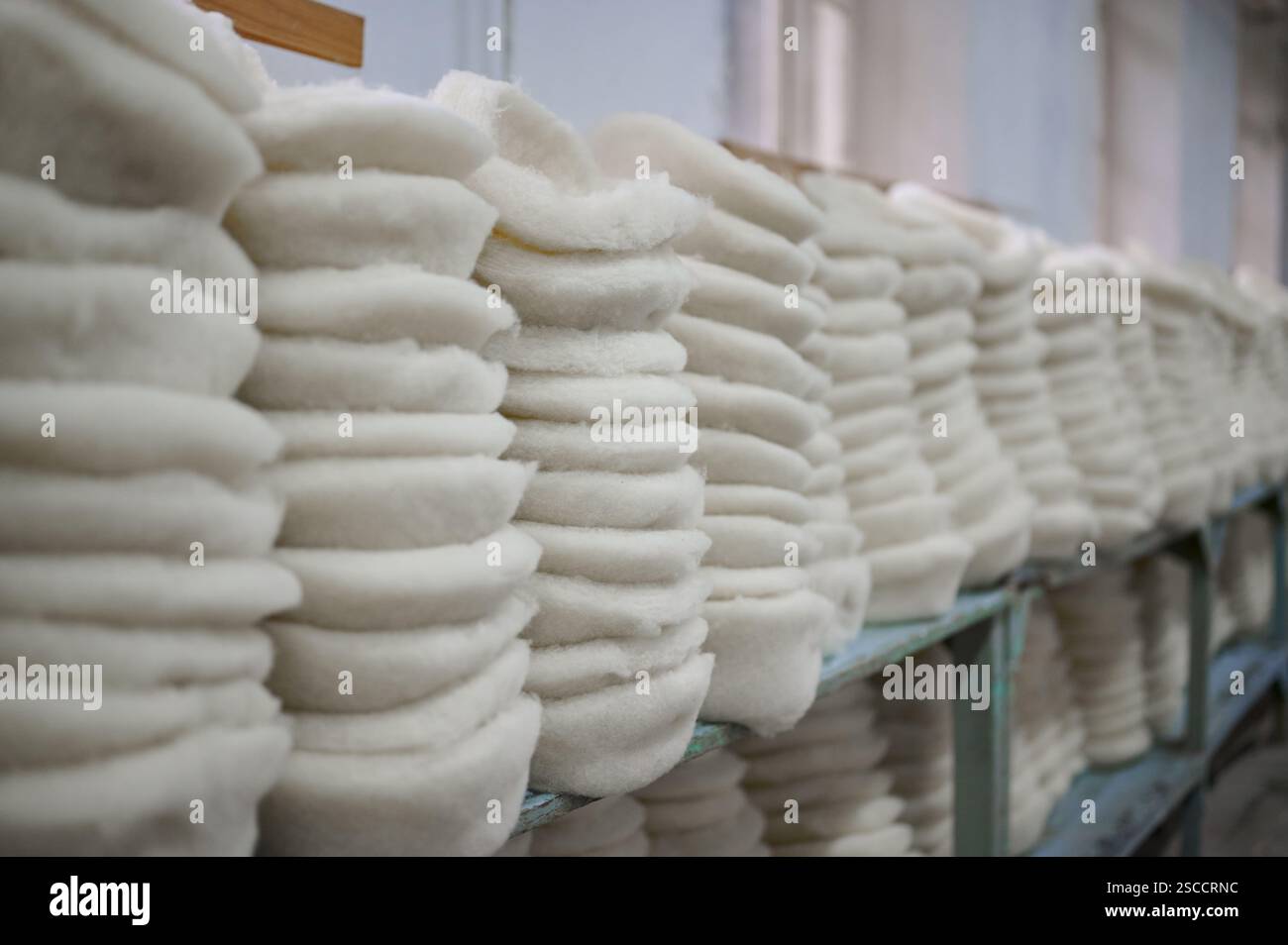 Discovering the intricate process of felting at a bustling felt factory ...