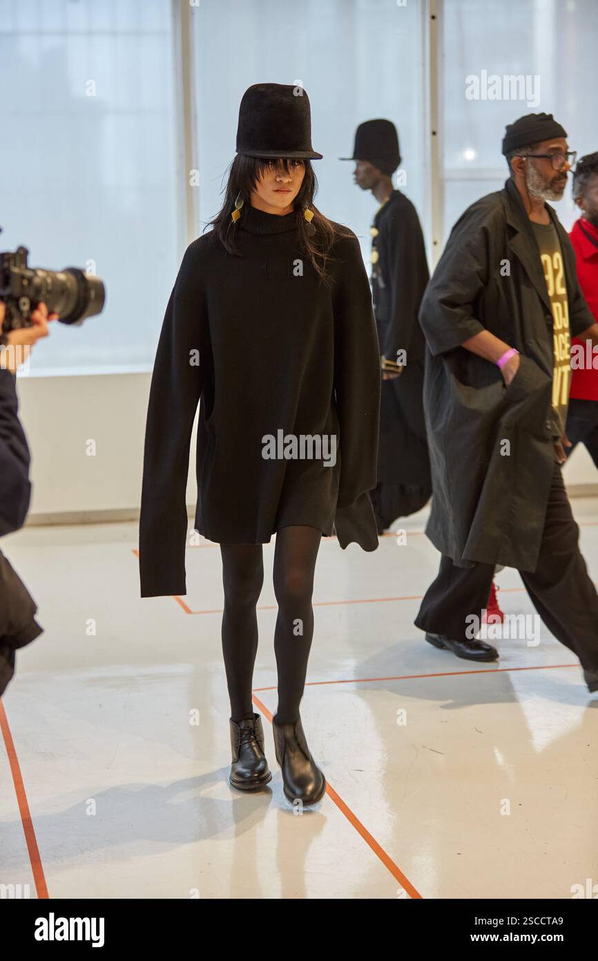 New York, New York, USA. 6th Feb, 2025. Aaron Potts presented his Fall ...