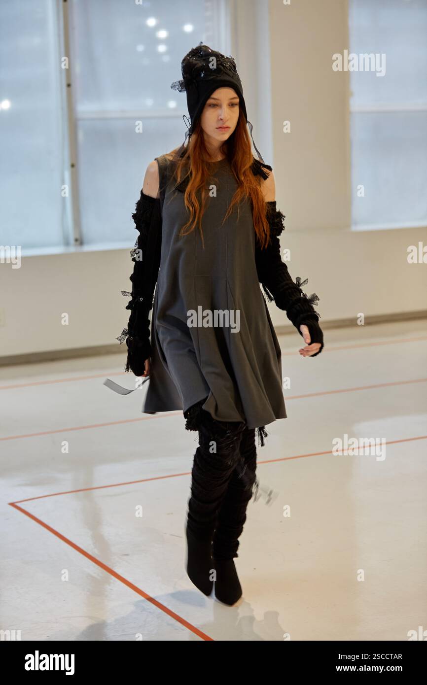 February 6, 2025, New York, New York, USA: Aaron Potts presented his ...