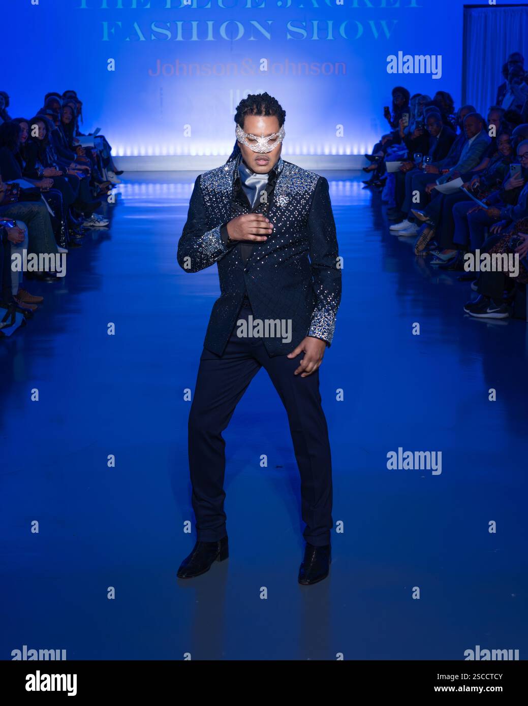 Ty-Ron Mayes walks The Blue Jacket Show for Zero Prostate Cancer at ...