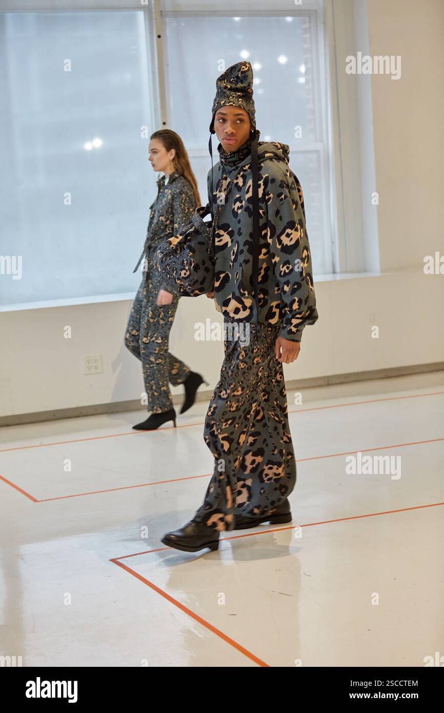 New York, New York, USA. 6th Feb, 2025. Aaron Potts presented his Fall ...