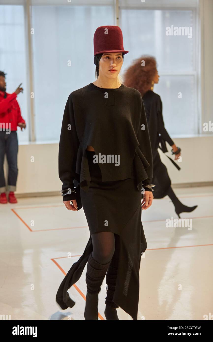 New York, New York, USA. 6th Feb, 2025. Aaron Potts presented his Fall ...