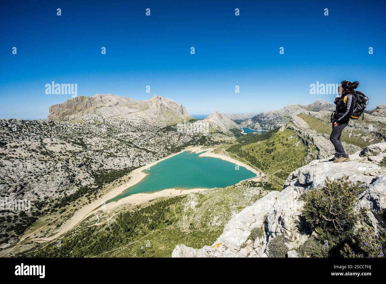 Cuber and Gorg Blau, artificial water reservoir located on the slopes ...