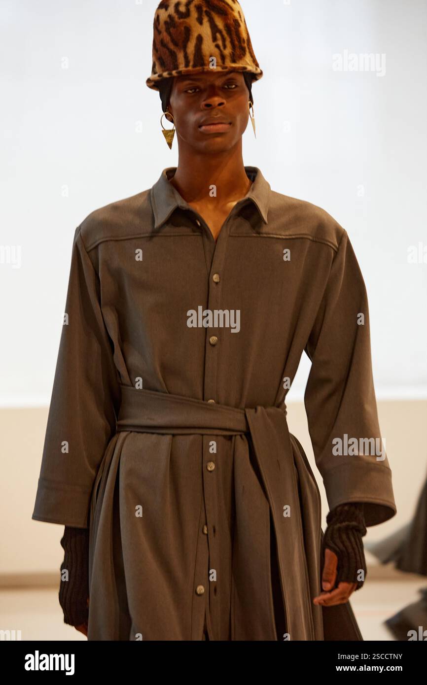 New York, New York, USA. 6th Feb, 2025. Aaron Potts presented his Fall ...