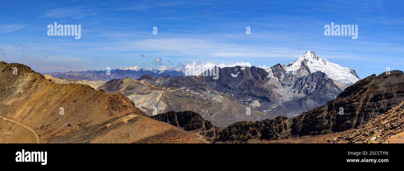Bolivian Andes with the Huayna Potosi mountain Stock Photo - Alamy