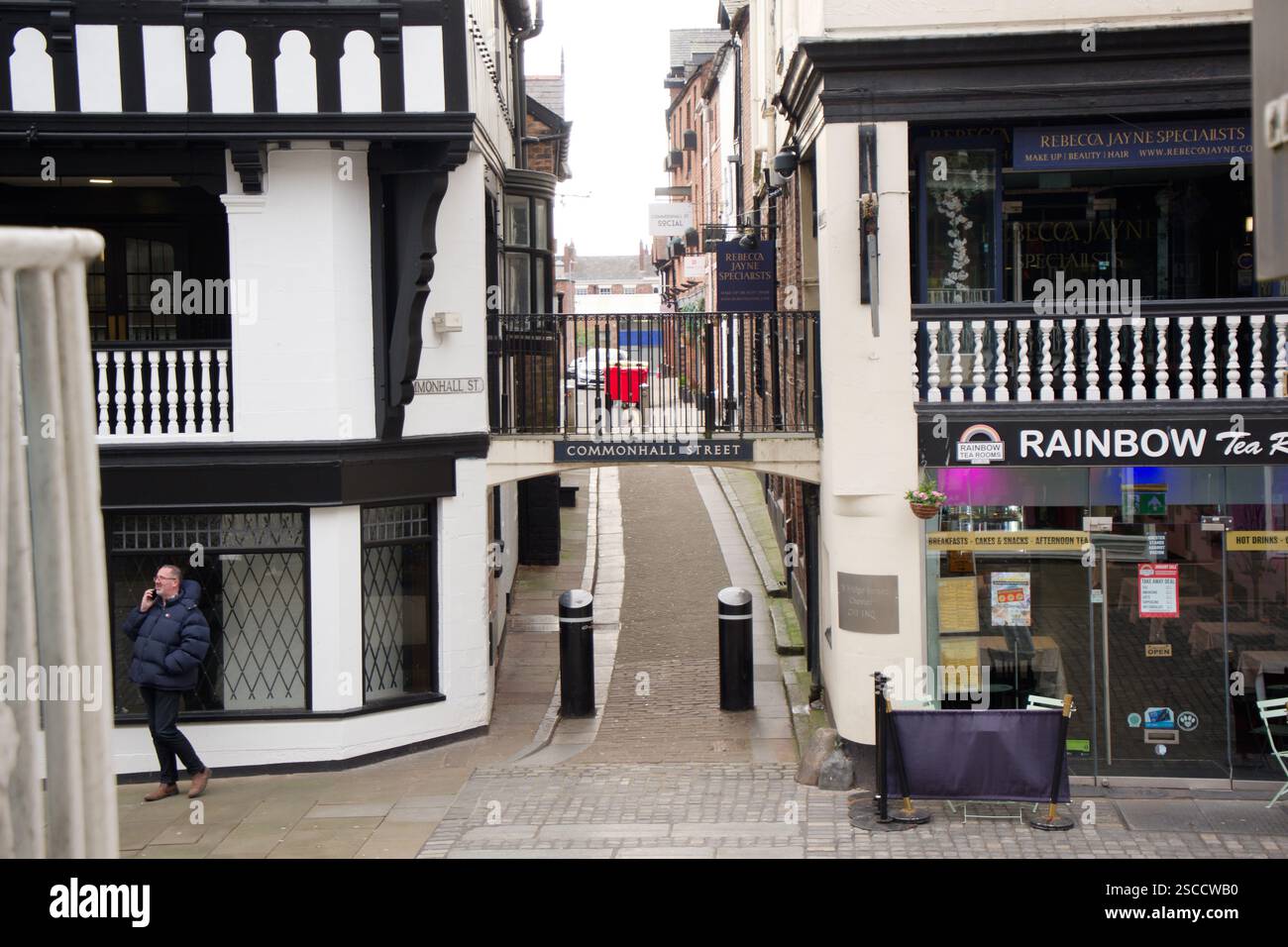 Street scene in Chester, UK Stock Photo - Alamy