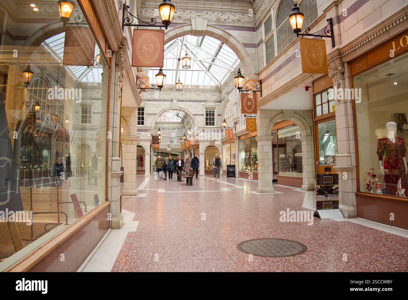 The Grosvenor shopping center in Chester, UK Stock Photo - Alamy