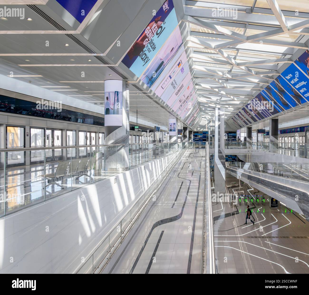 Dubai’s incredible Expo 2020 Metro station. Every surface is either ...