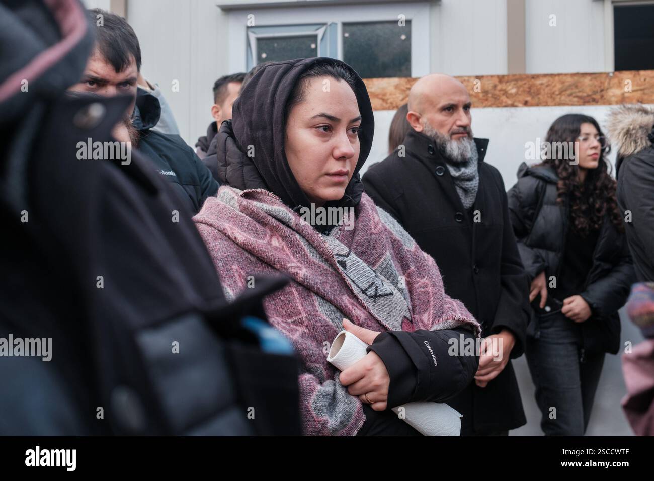 Hatay, Turkey. 06th Feb, 2025. People attend a service at the Greek ...