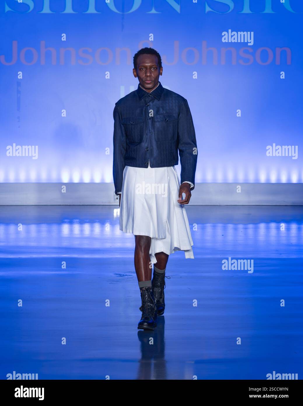 Carlos Greer walks The Blue Jacket Show for Zero Prostate Cancer at ...