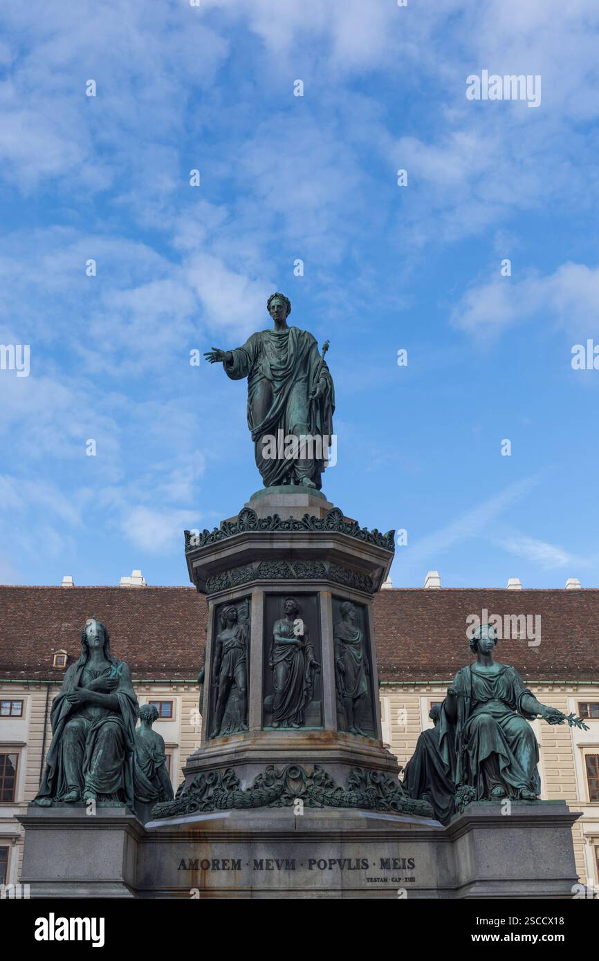 Emperor Franz II/I (Francis II/I) statue in the courtyard of the Hofburg Palace, Vienna, Wien ...