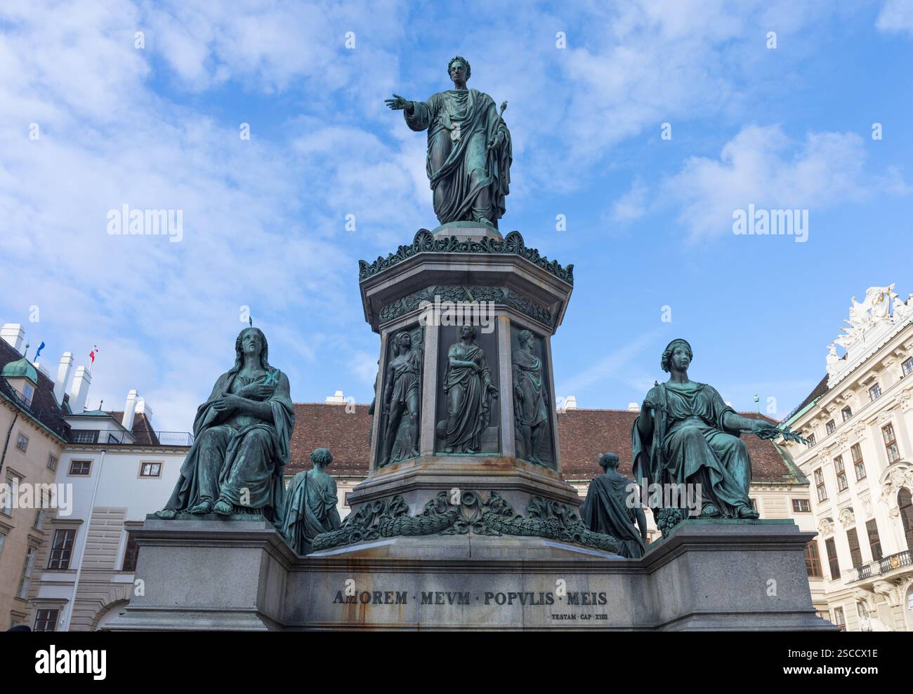 Emperor Franz II/I (Francis II/I) statue in the courtyard of the ...