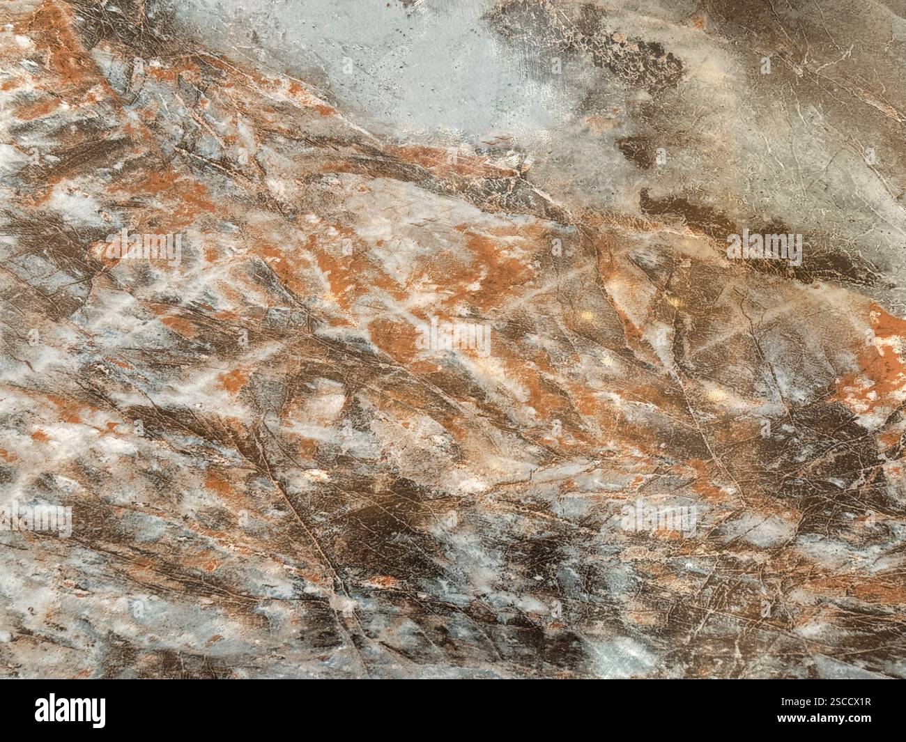 Natural light blue marble with dark golden red veins. Luxurious rare ...