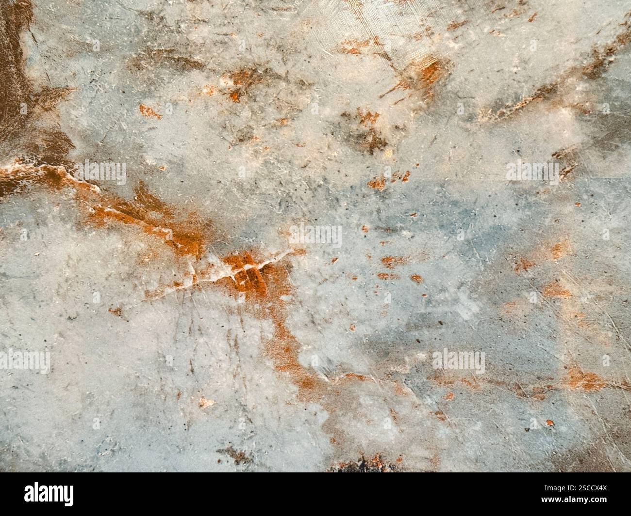 Natural light blue marble with dark golden red veins. Luxurious rare ...