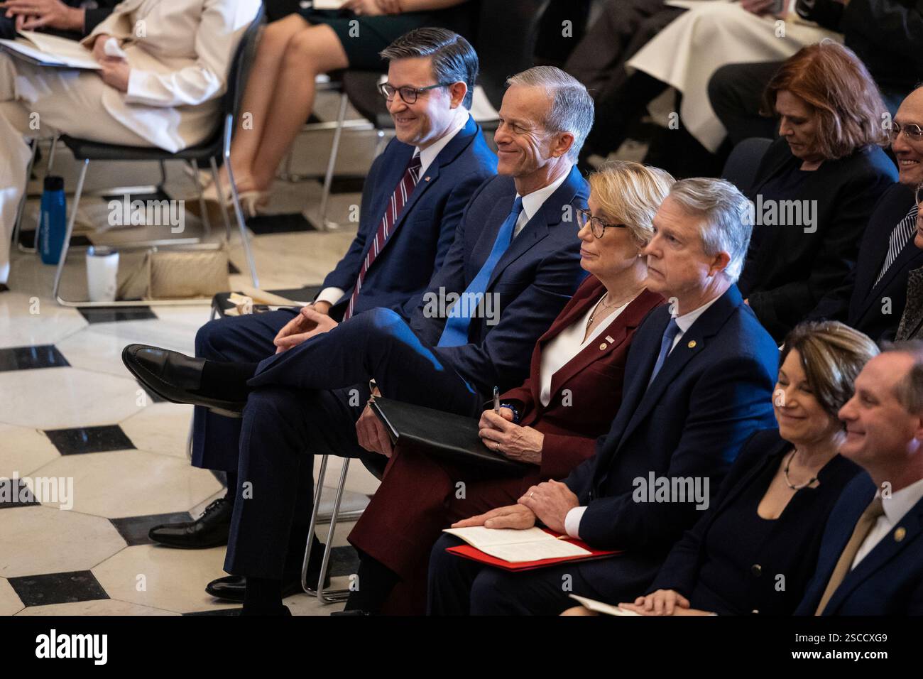 House Speaker Mike Johnson (R-La.) and Senate Majority Leader John ...
