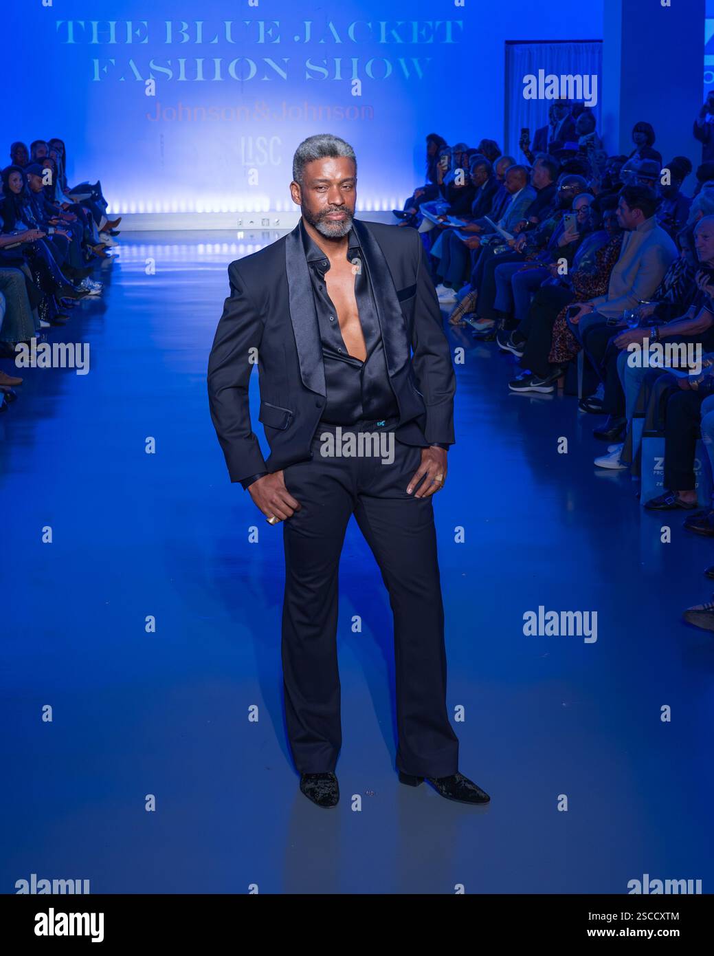 Musa Jackson walks The Blue Jacket Show for Zero Prostate Cancer at ...