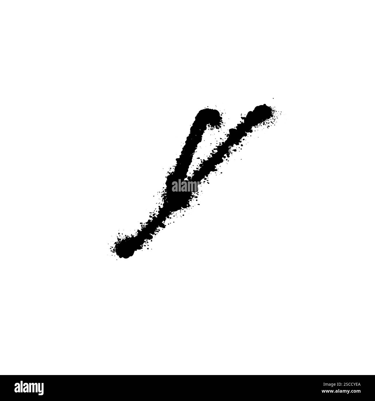 Graffiti letter Y, modern logo concept, rough spray paint handdrawn ...