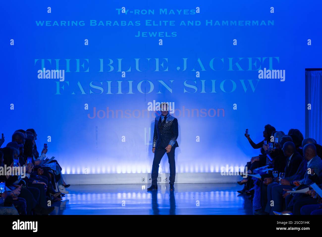 Ty-Ron Mayes walks The Blue Jacket Show for Zero Prostate Cancer at ...