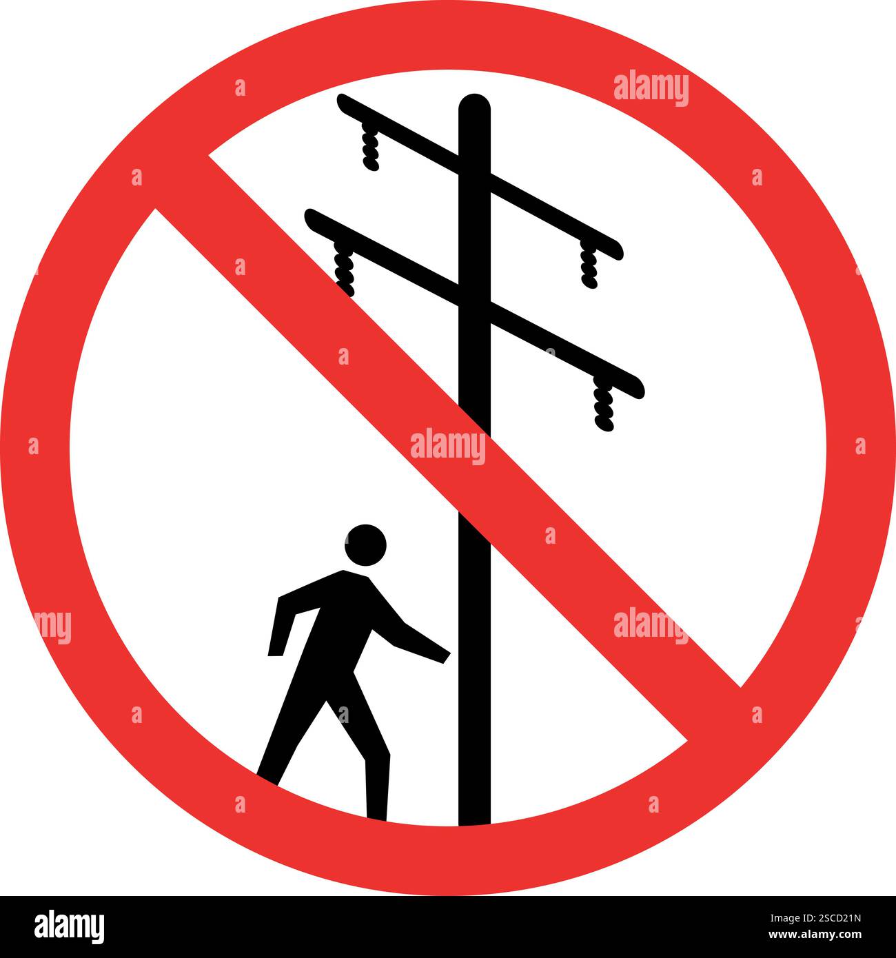 High voltage electric pole sign. Forbidden Signs and Symbols Stock ...