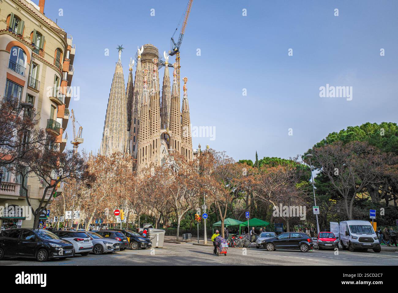 Barcelona, Spain - 2 Feb, 2025: Exterior of the La Sagrada Familia by ...