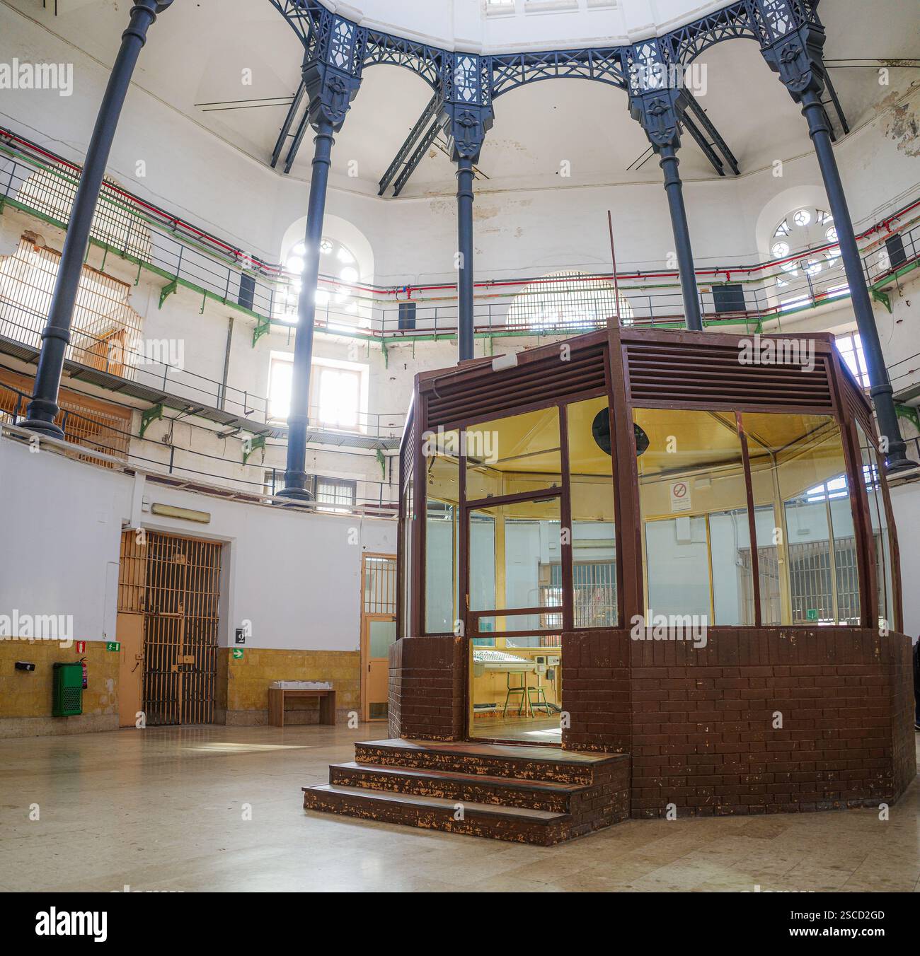 Barcelona, Spain - 2 Feb 2025: Prison control room at the Centre ...