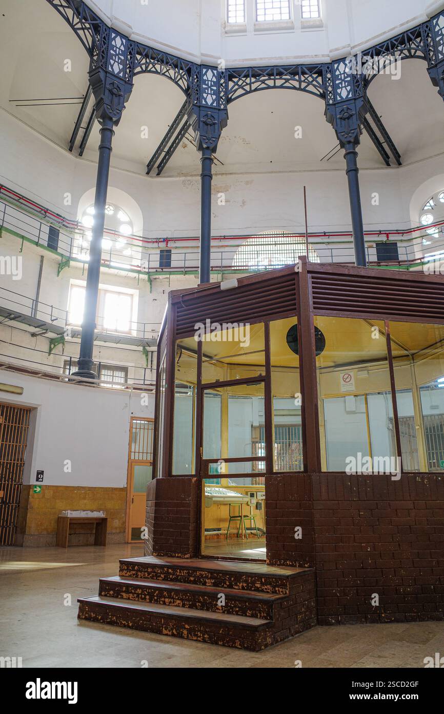 Barcelona, Spain - 2 Feb 2025: Prison control room at the Centre ...