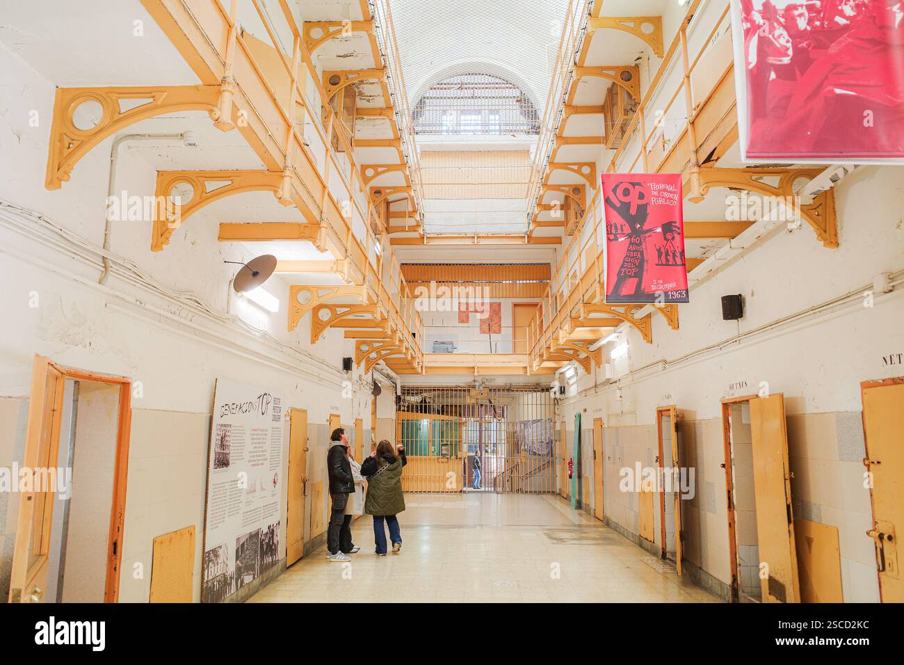 Barcelona, Spain - 2 Feb 2025: Prison cells at the Centre Cultural La ...