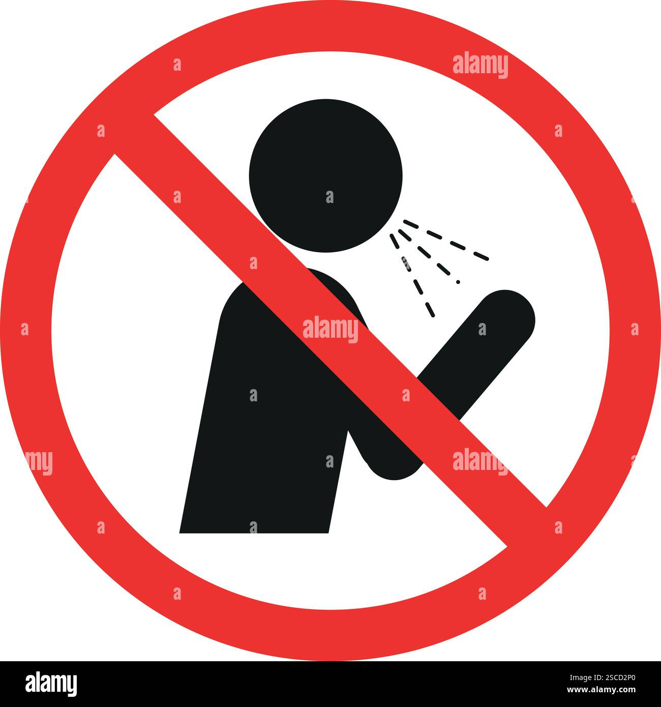 No sneeze sign or Do not cough vector. Health Signs and Symbols Stock ...