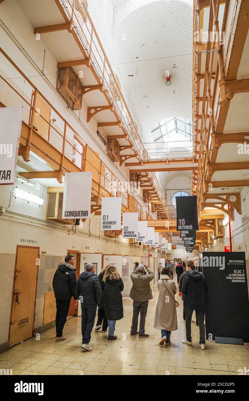Barcelona, Spain - 2 Feb 2025: Prison cells at the Centre Cultural La ...