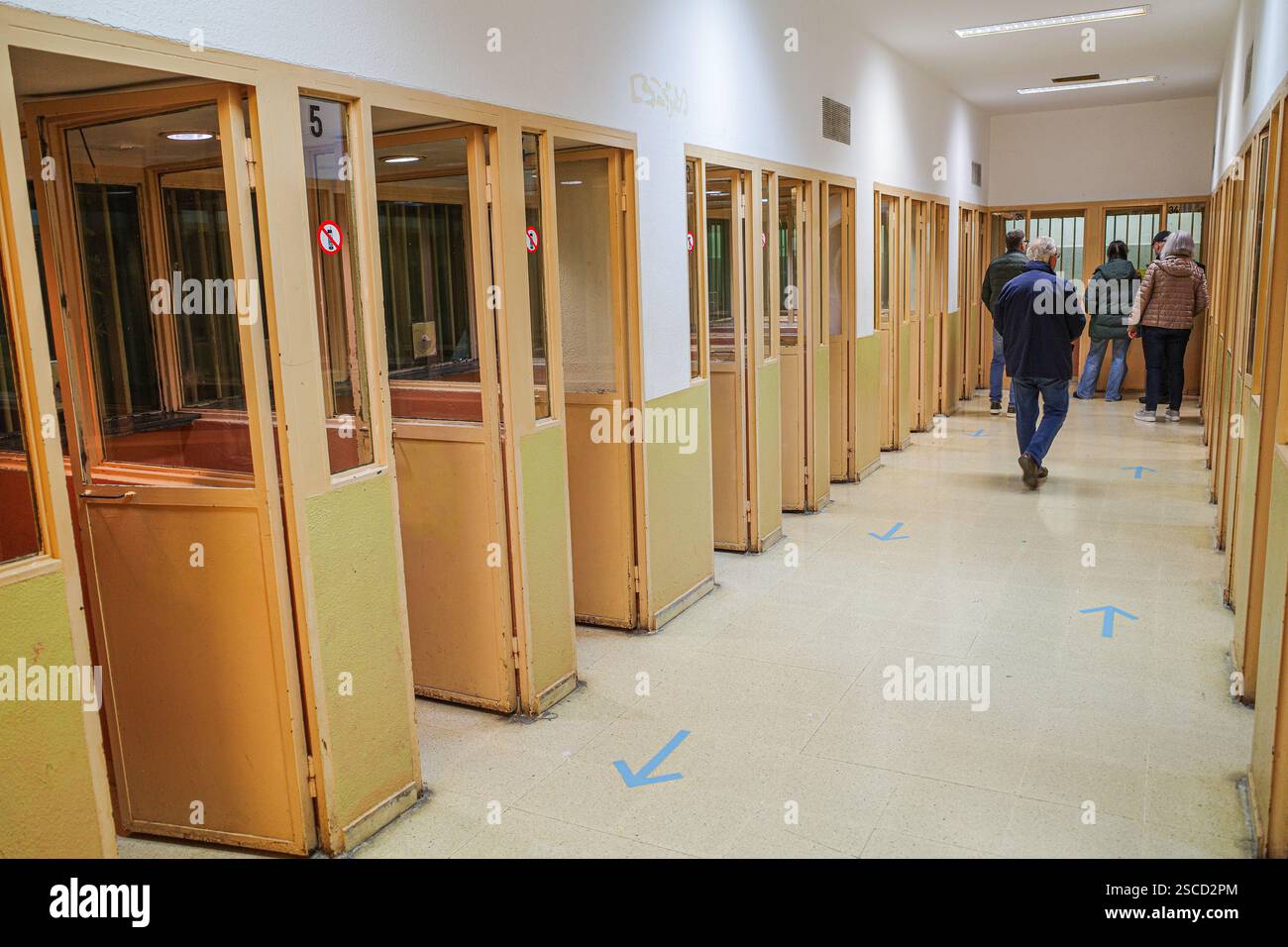 Barcelona, Spain - 2 Feb 2025: Prison visitors rooms at the Centre ...