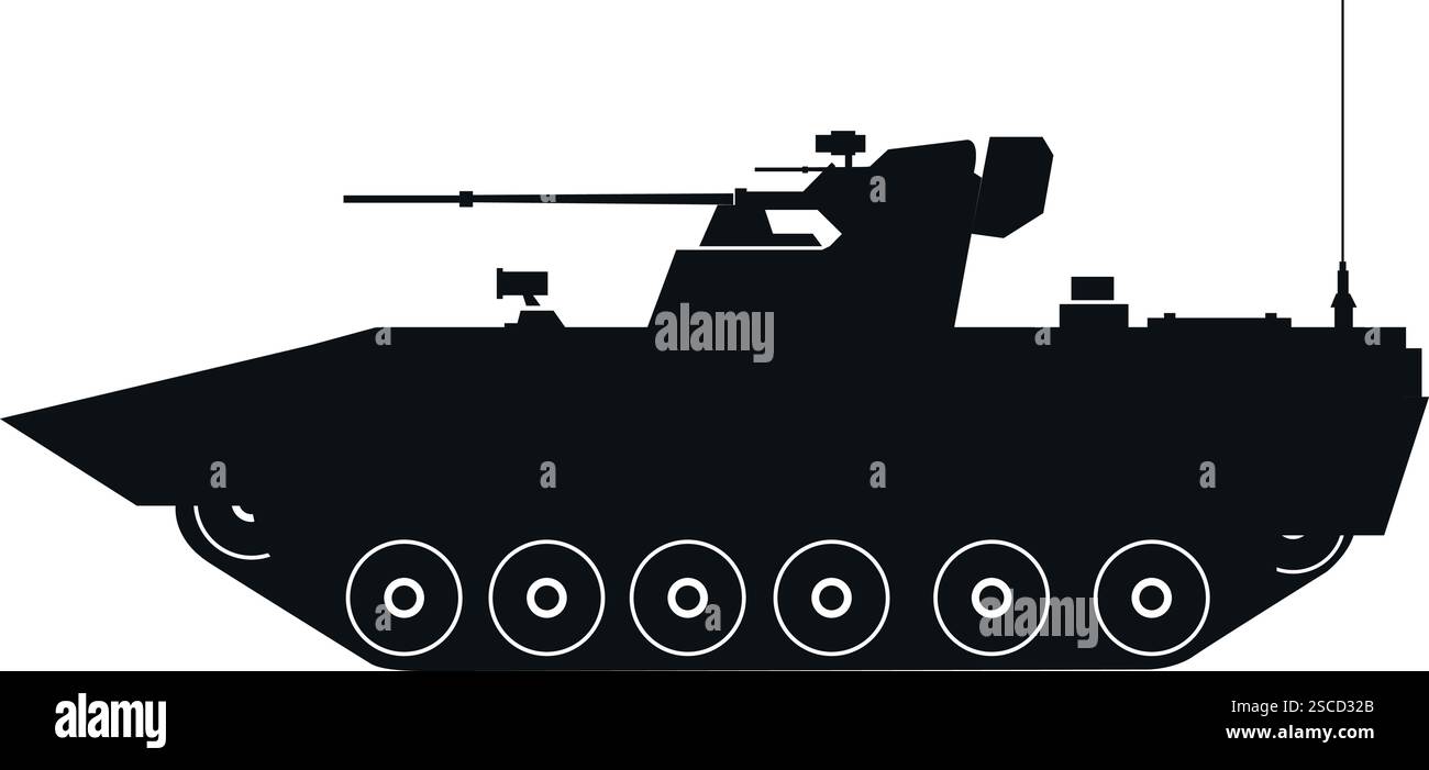 Battle tank bmp Infantry fighting vehicle. Military signs and symbols ...