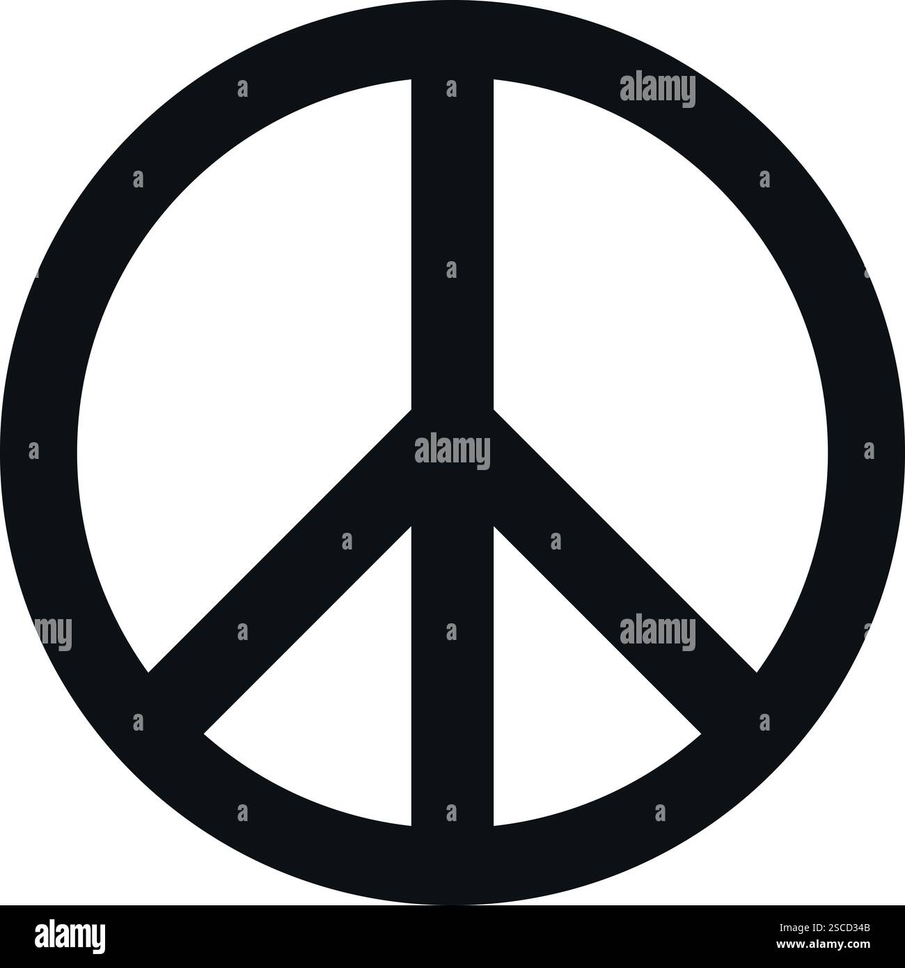 Peace sign. Black color. Signs and symbols Stock Vector Image & Art - Alamy
